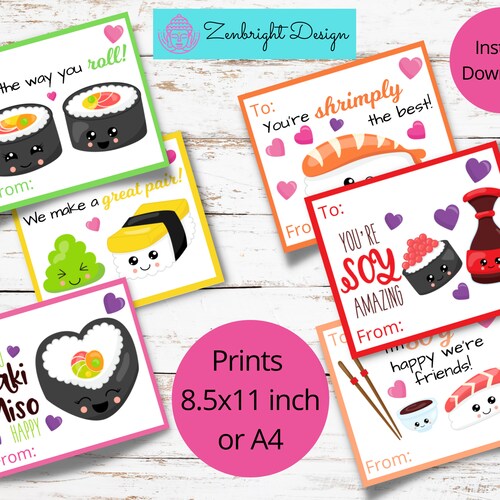 Kids Valentines Printable Valentines Kids Valentine's - Etsy