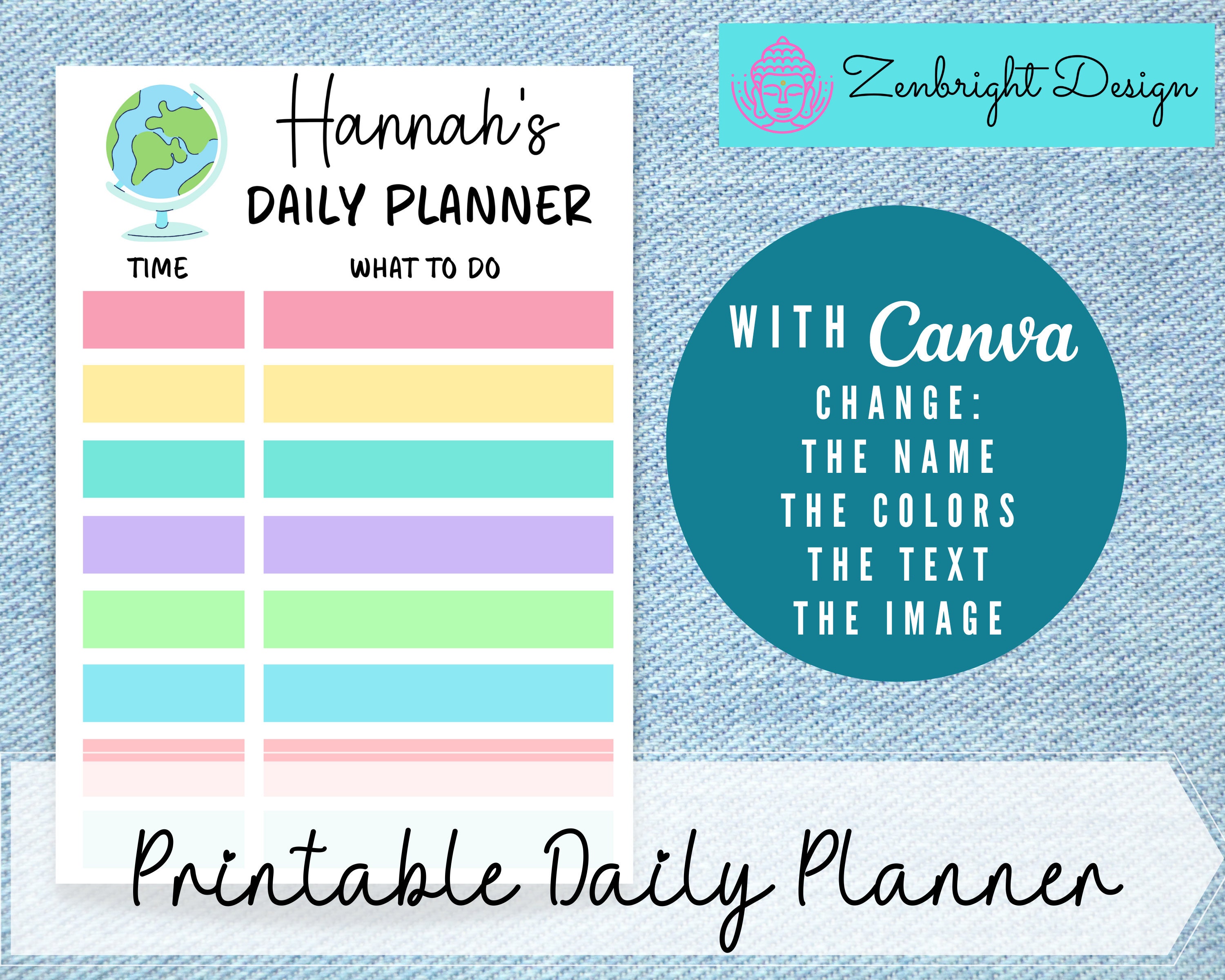 Homeschool Planner, Kids Daily Planner Printable, Daily Student Planner ...