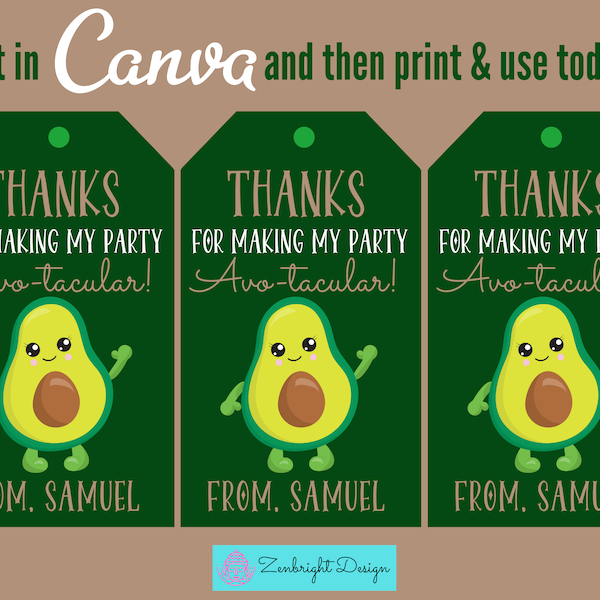 Avocado Party - Etsy