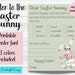 Dear Easter Bunny Letter, Letter to the Easter Bunny, Easter Printable ...