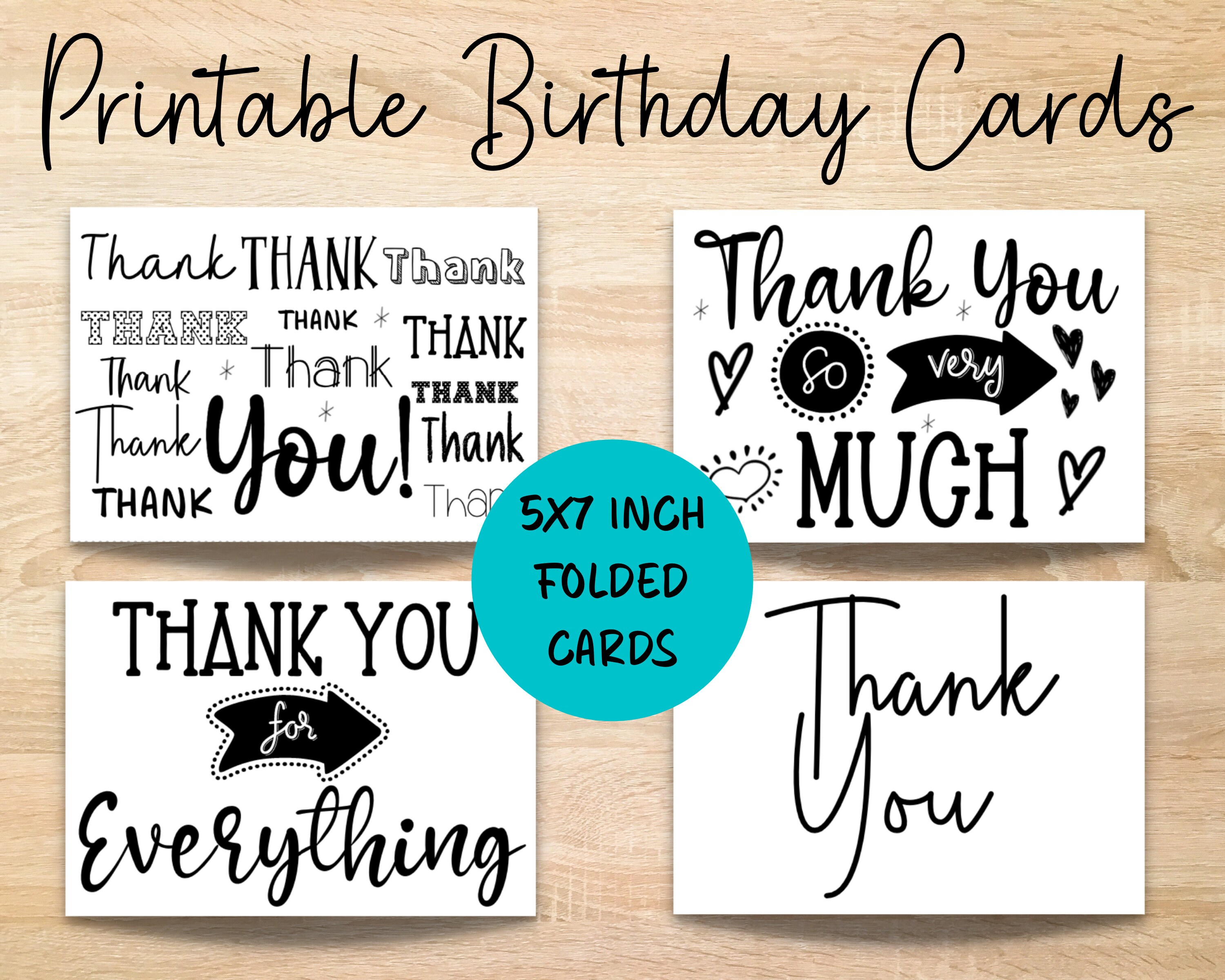 Free Printable Thank You Cards