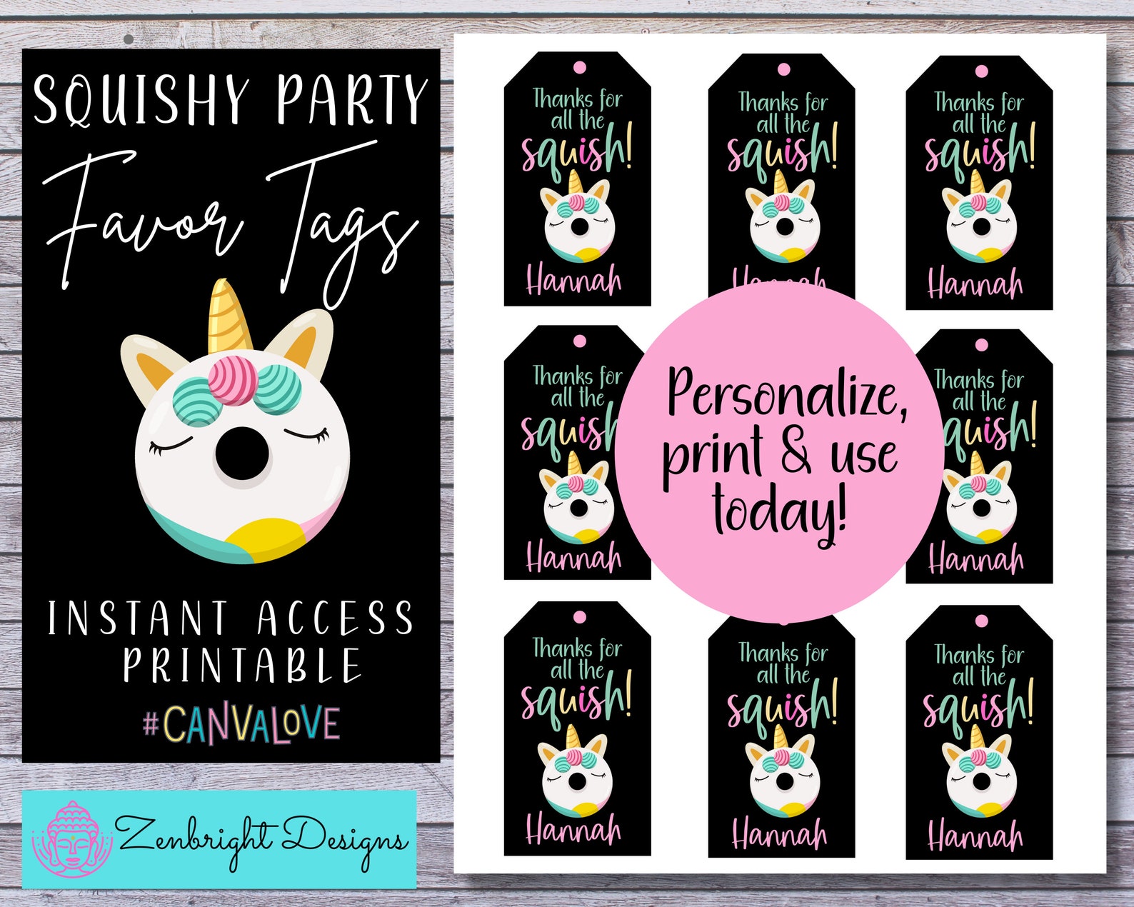 Squishy Favor Tags Squishies Birthday Kawaii Squishy Favor | Etsy