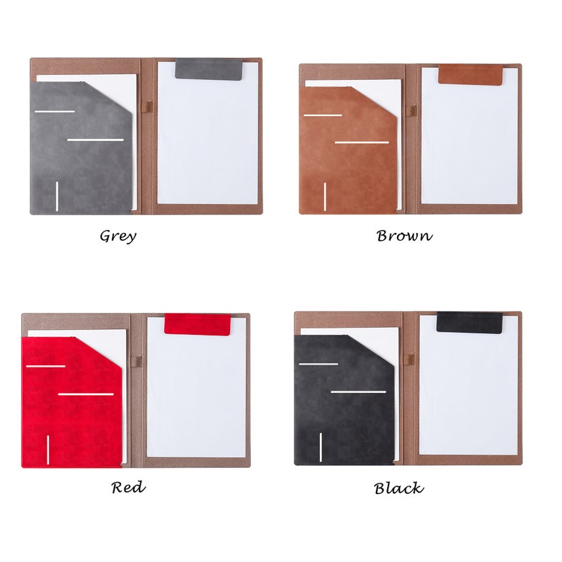 Personalized Vegan Slim Leather Portfolio Custom Padfolio - Etsy
