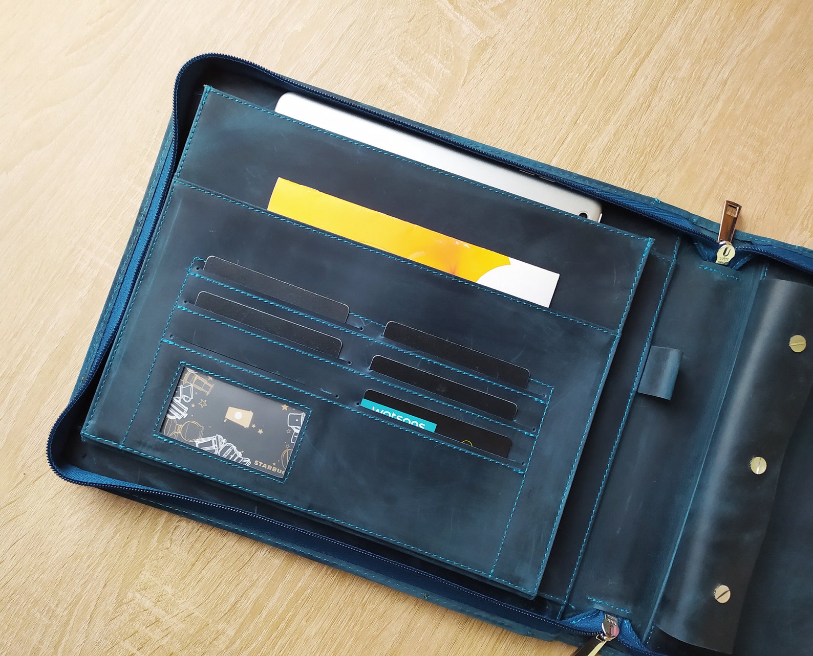 Personalized Pilots Log Book Binder Leather Custom Perfect | Etsy