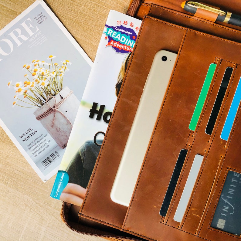 Custom 3 Ring Check Binder Portfolio leather Check Binder - Etsy