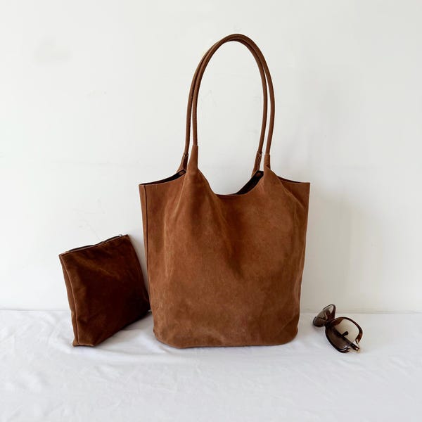 Suede Laptop Hobo Bag - Etsy