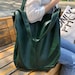 Large Soft Women Leather Tote, Women Shoulder Bag Crossbody Bag, Vegan ...