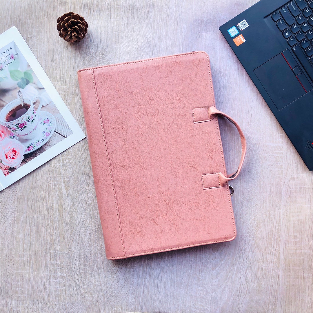Personalized Portfolio Pink Portfolio for Women Padfolio & - Etsy