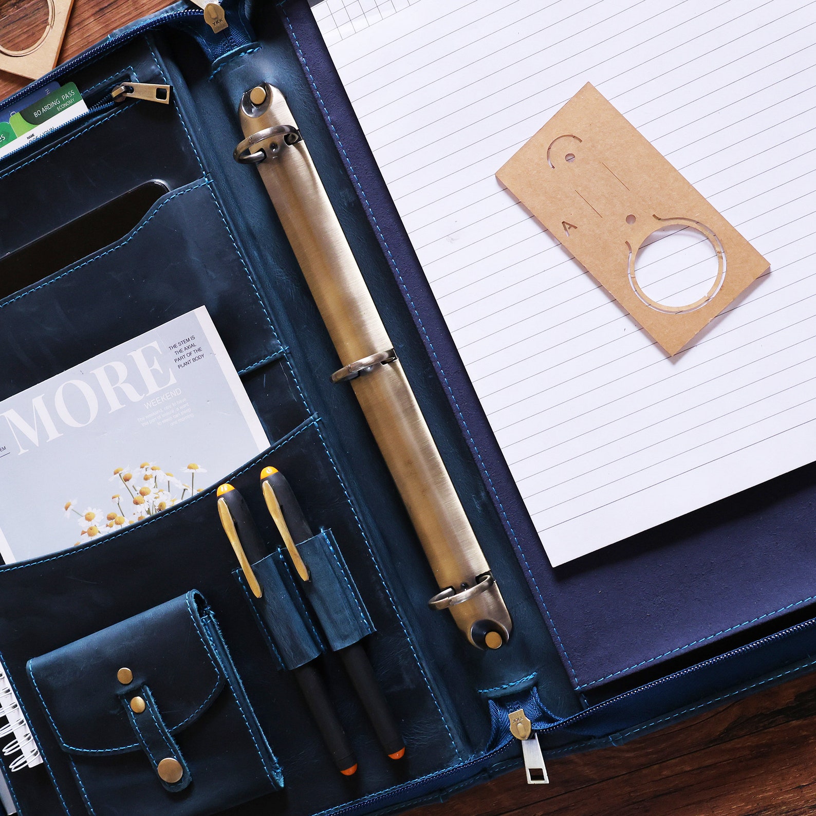 Personalized Portfolio, Leather Portfolio With Handle, 8.5*14 Legal ...