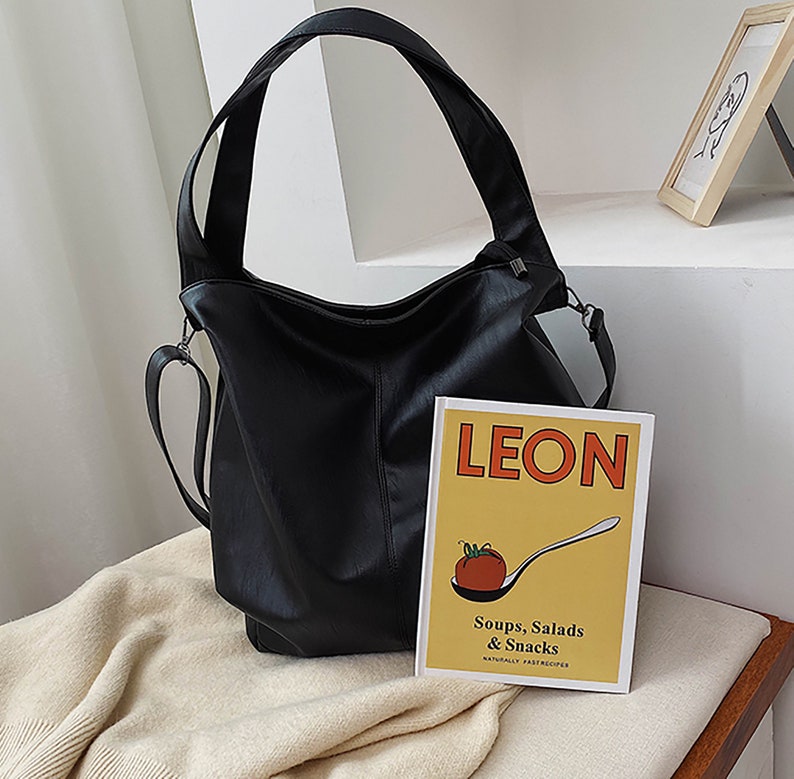 Large Soft Women Leather Tote Women Shoulder Bag Crossbody - Etsy