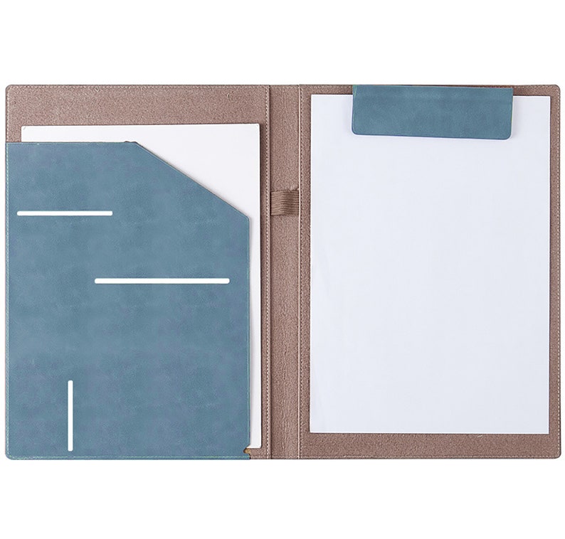 Personalized Vegan Slim Leather Portfolio Custom Padfolio - Etsy