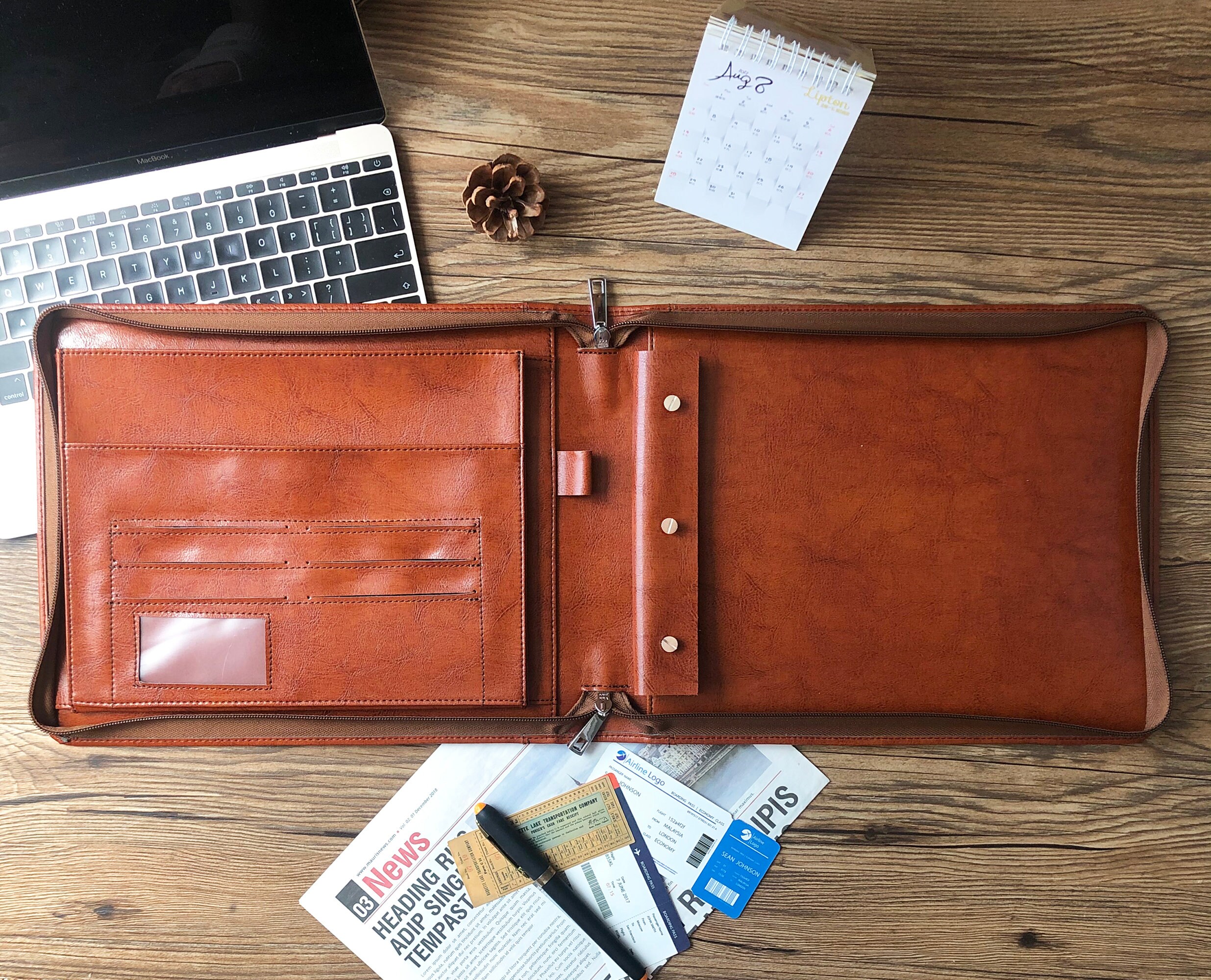 Personalized Pilots Log Book Binder, Vegan Leather Log Binder Gift for ...