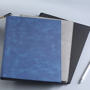 Personalized Vegan Slim Leather Portfolio, Custom Padfolio Folio for ...