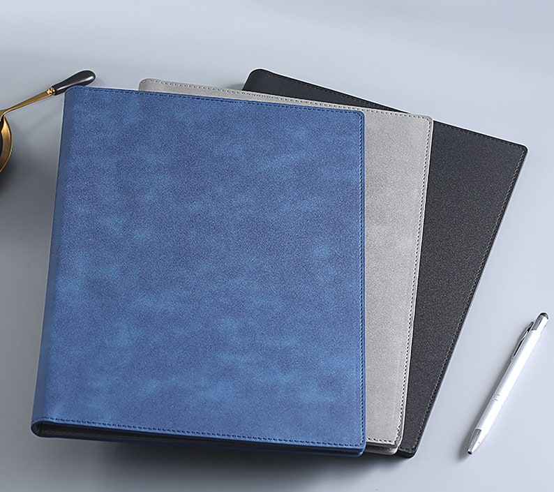Personalized Vegan Slim Leather Portfolio Custom Padfolio - Etsy