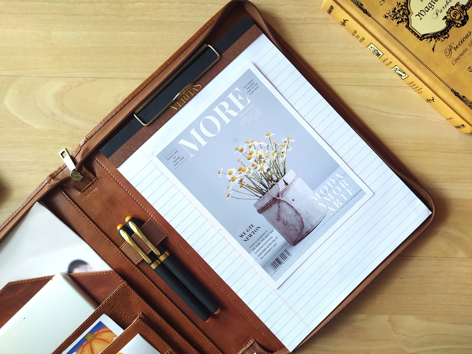 Personalized Leather Portfolio Clipboard Padfolio A4 Letter - Etsy