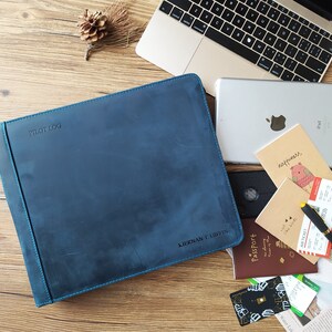 Personalized Pilots Log Book Binder, Custom Leather Binder for Pilots ...