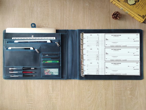 Leather 7 Ring Planner