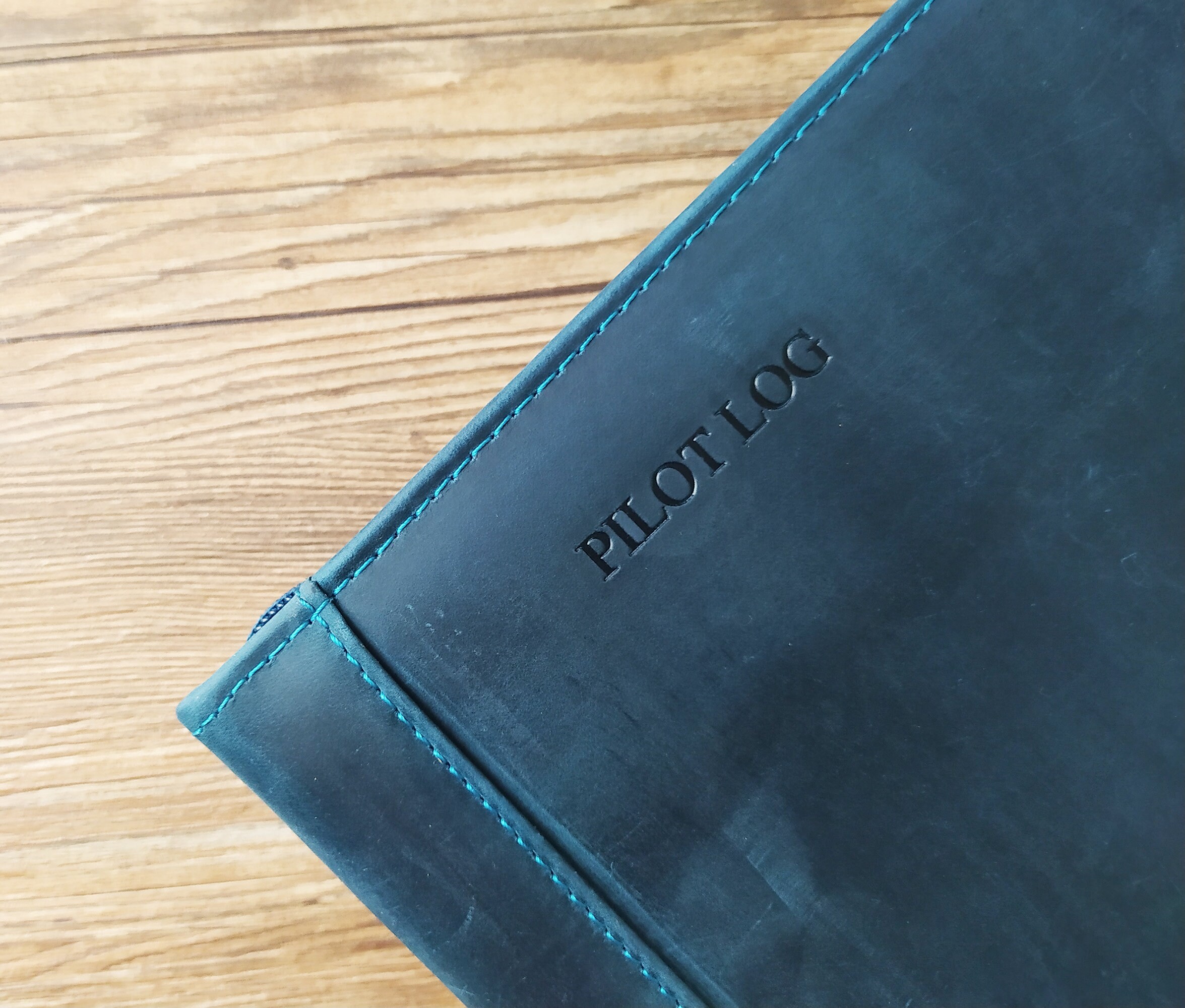 Personalized Pilots Log Book Binder Leather Custom Perfect | Etsy