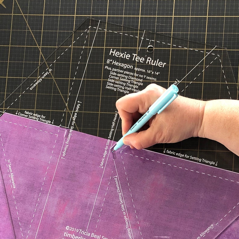 Hexie Tee Ruler & Pattern - Etsy