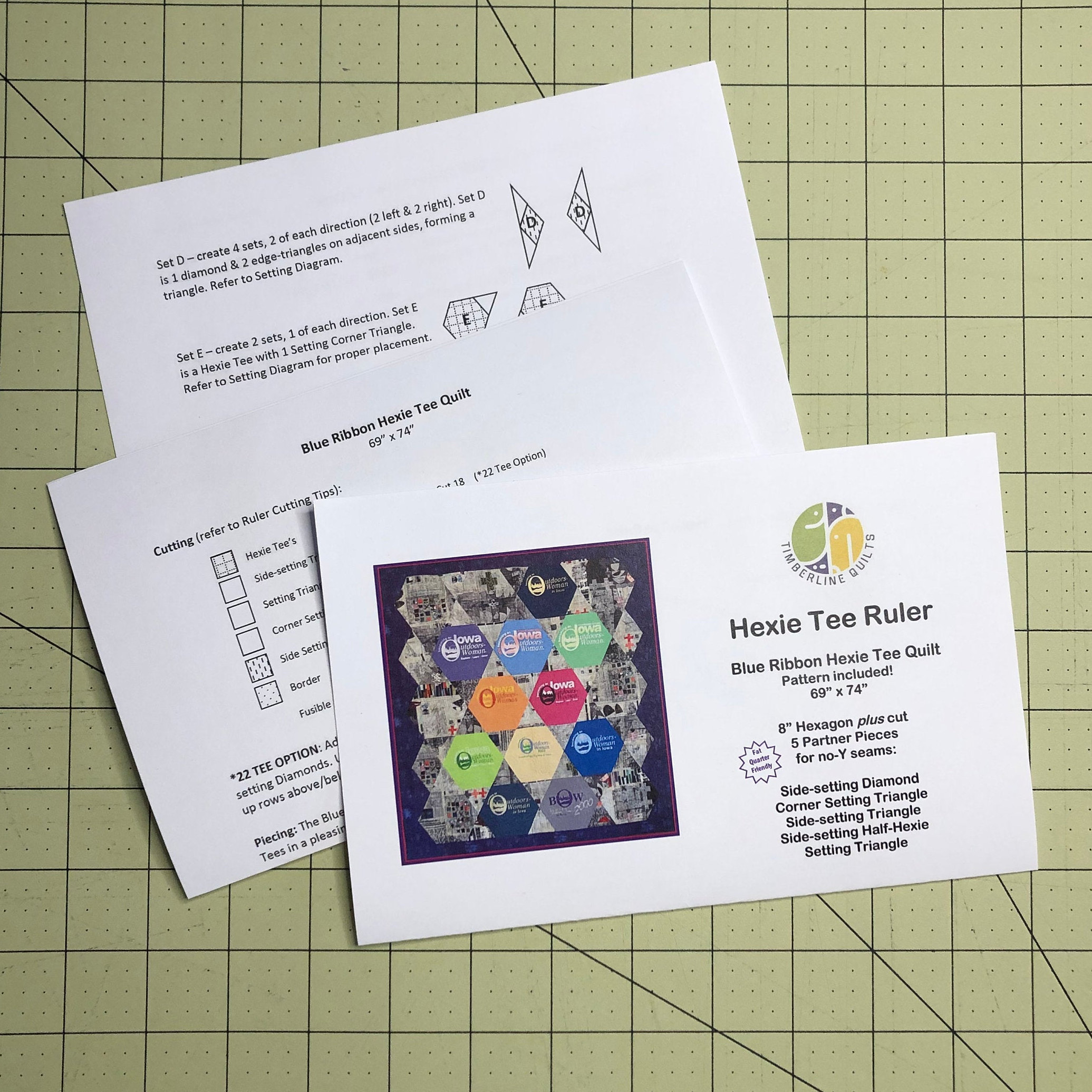 Hexie Tee Ruler & Pattern - Etsy