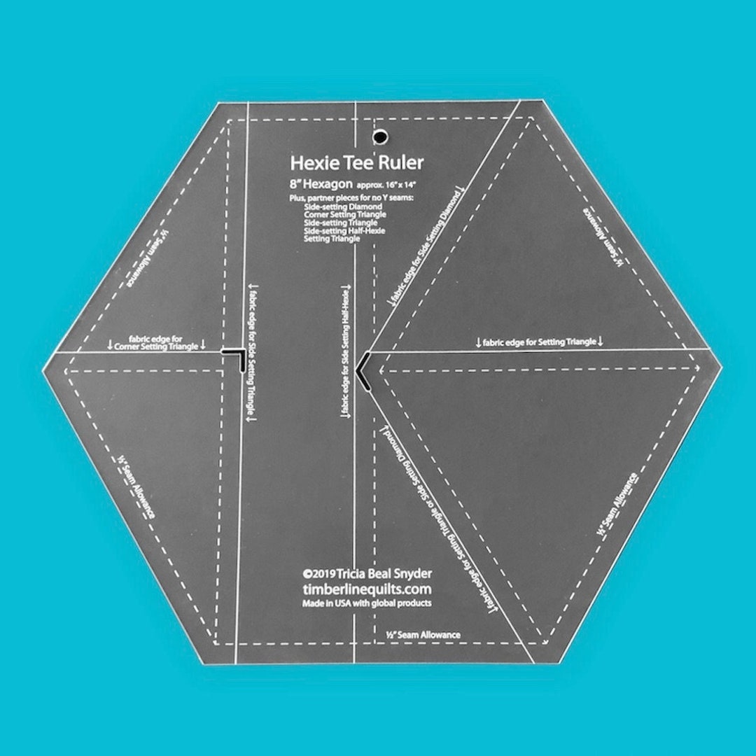Hexie Tee Ruler & Pattern - Etsy