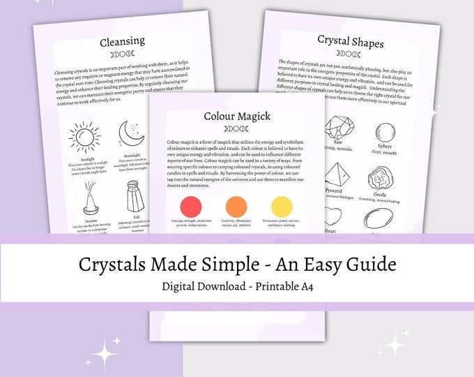 Printable Healing Crystal Reference Guide, Crystal Meaning Guide ...