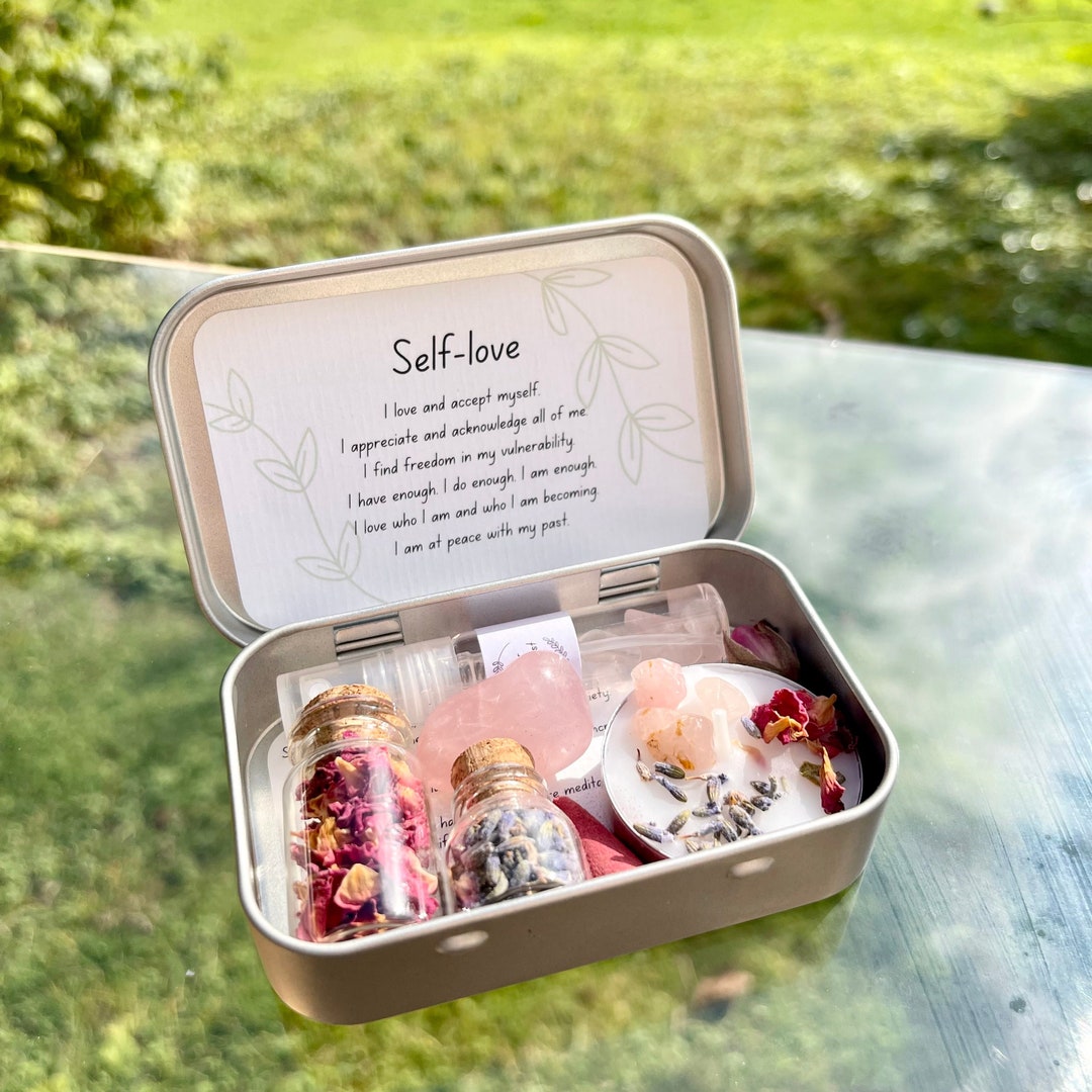 Self-love Miniature Altar Rose Quartz and Lavender Self Healing Tin ...
