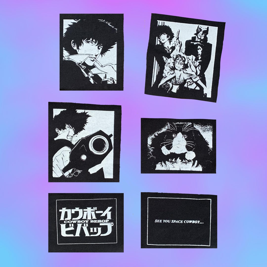 Anime Set of 6 Patches Sew On - Etsy