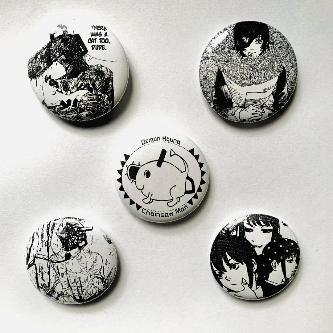 Ch4ln S4vv M4n Devil Demon Pin Button Set - Etsy