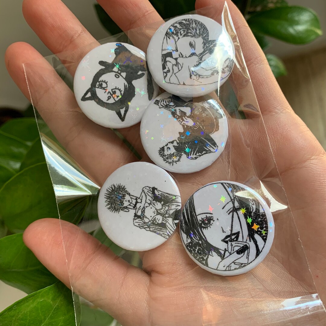 Anime Manga Girly Cute Set of Badges / Pins - Etsy