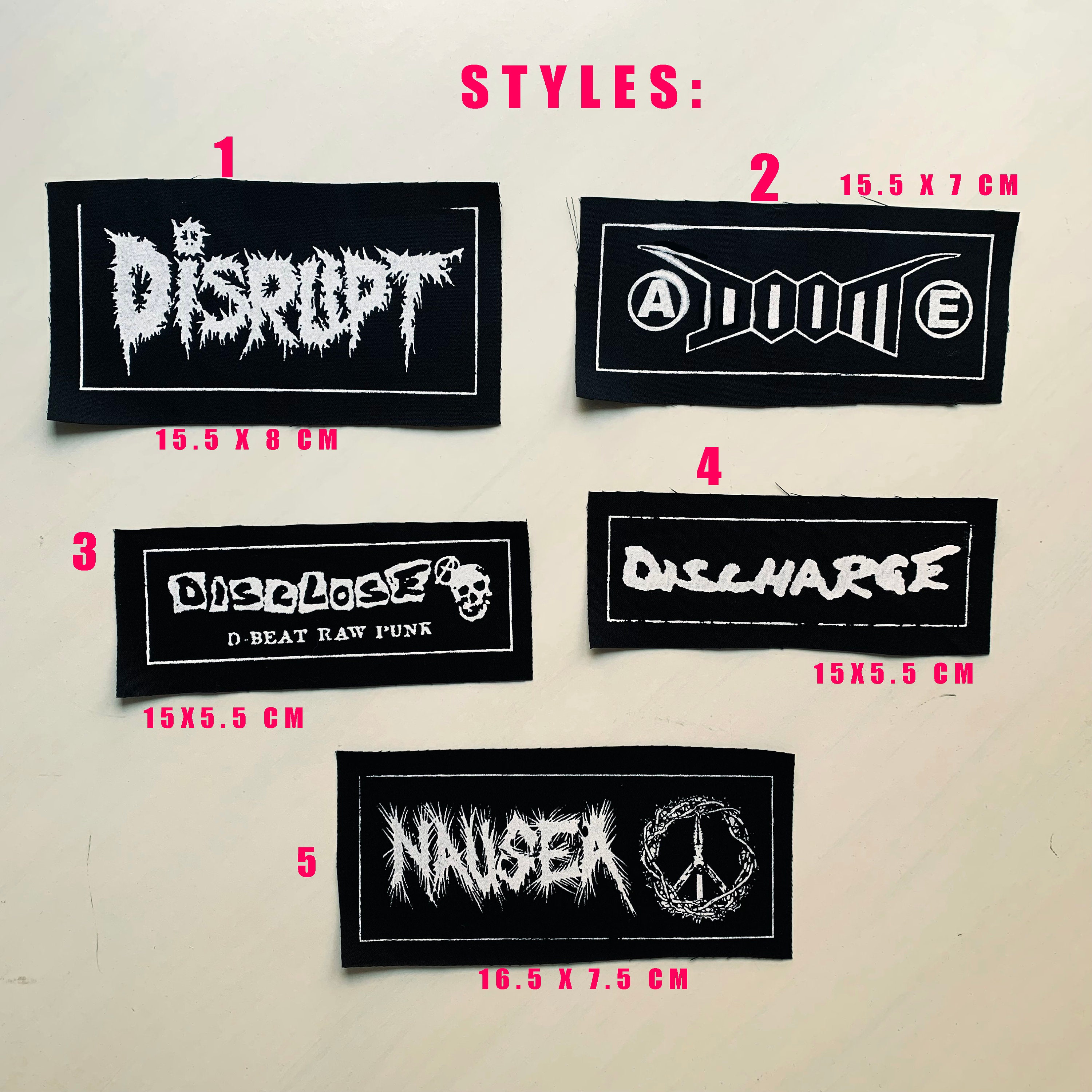 Crust Punk Black Metal Patches - Etsy