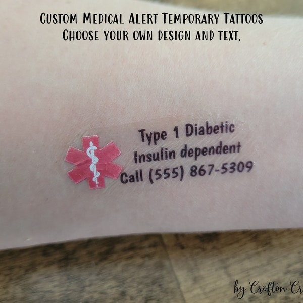 Phone Number Tattoo - Etsy