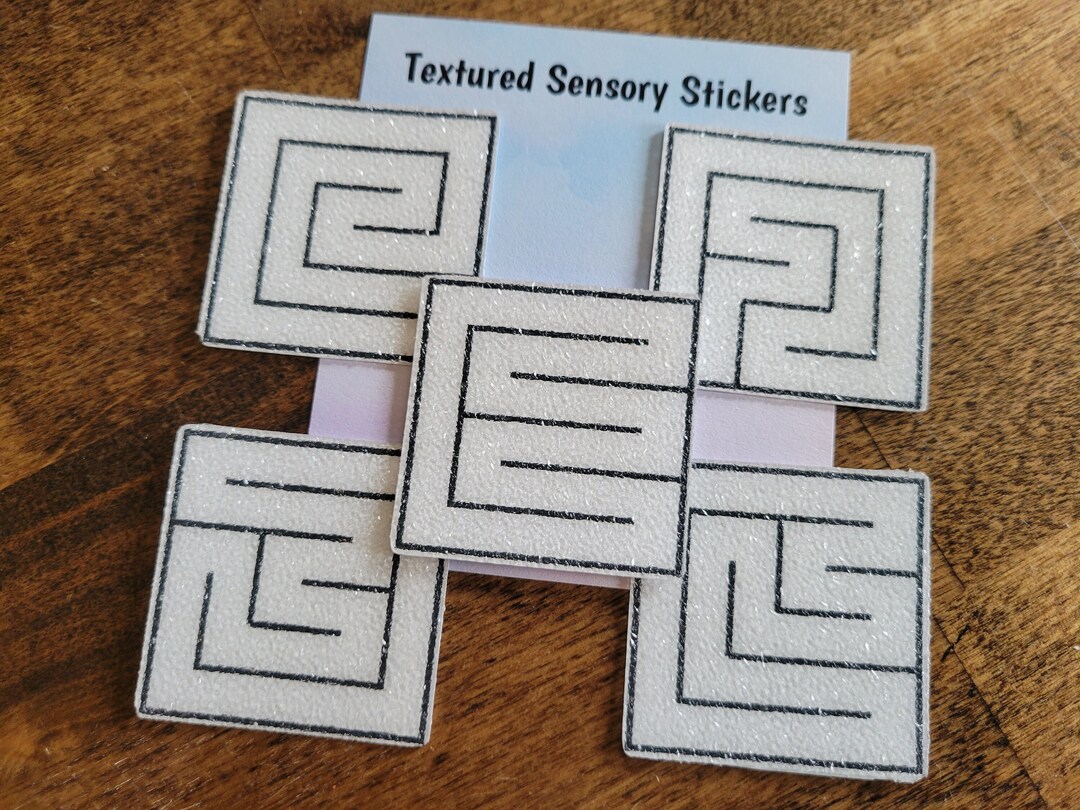 Maze Textured Sensory Stickers, Tactile Fidget, Fidget for Calming ...