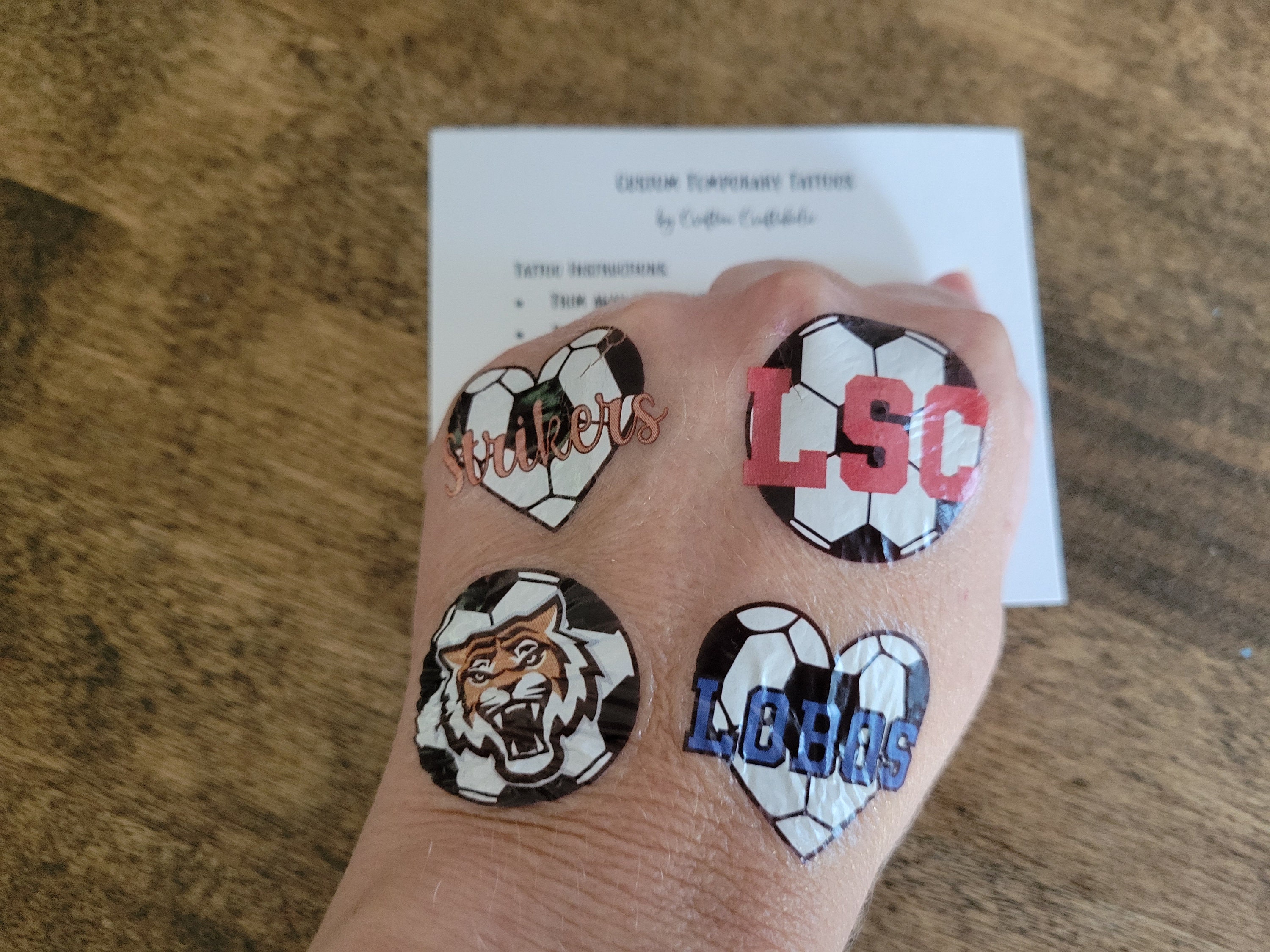 Custom Temporary Tattoos for Soccer Teams - Team Spirit, School Spirit ...