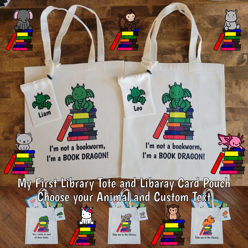 Library Bag Svg - Etsy