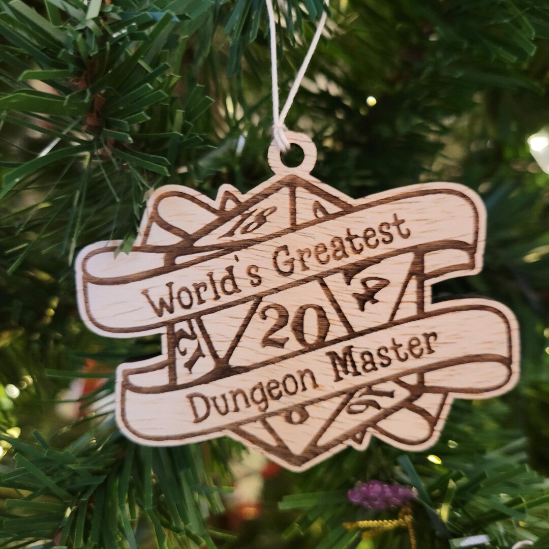 World's Greatest Dungeon Master Christmas Ornament - Ornament for D&D ...