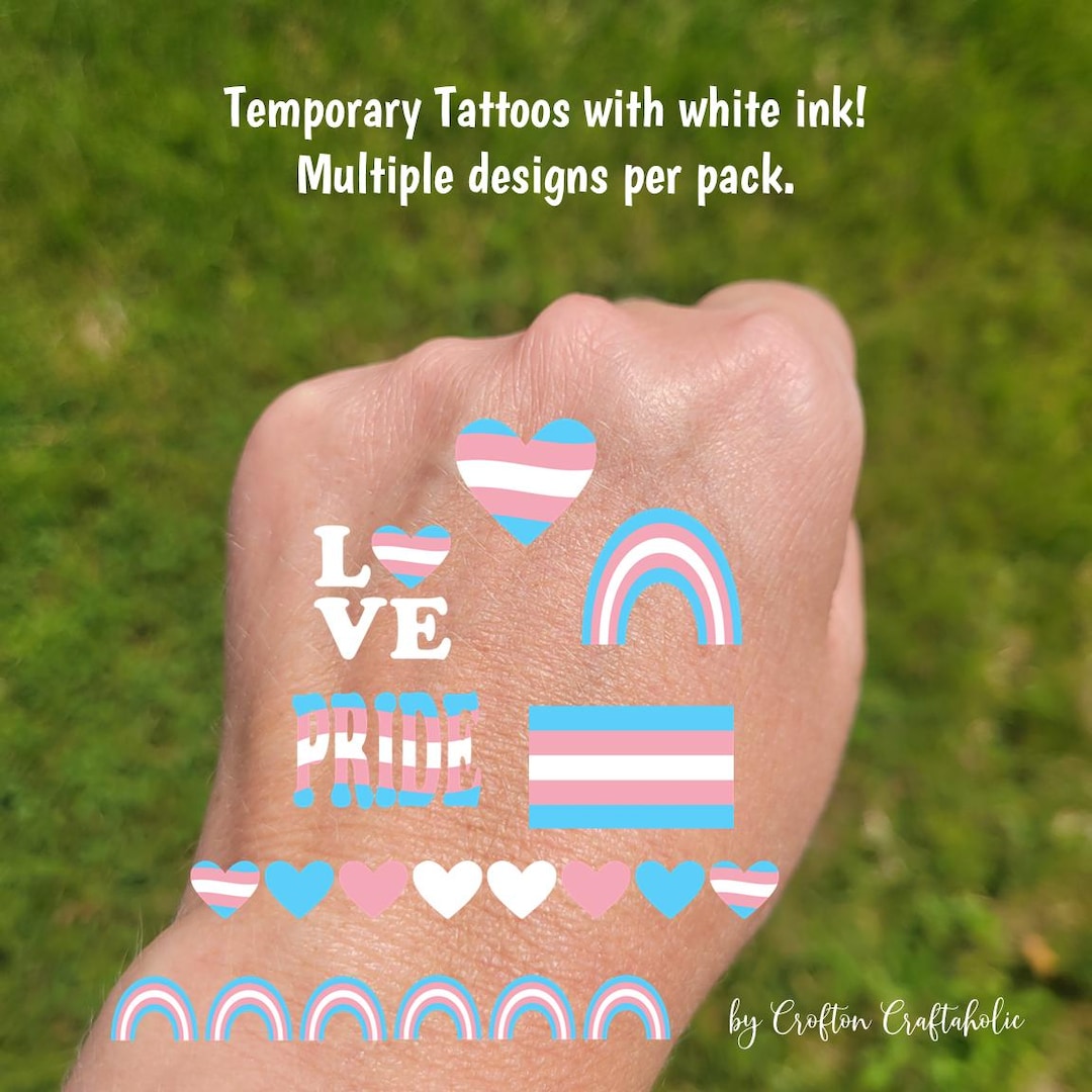 Temporary Tattoos for Pride Parades and Events - Transgender Pride ...