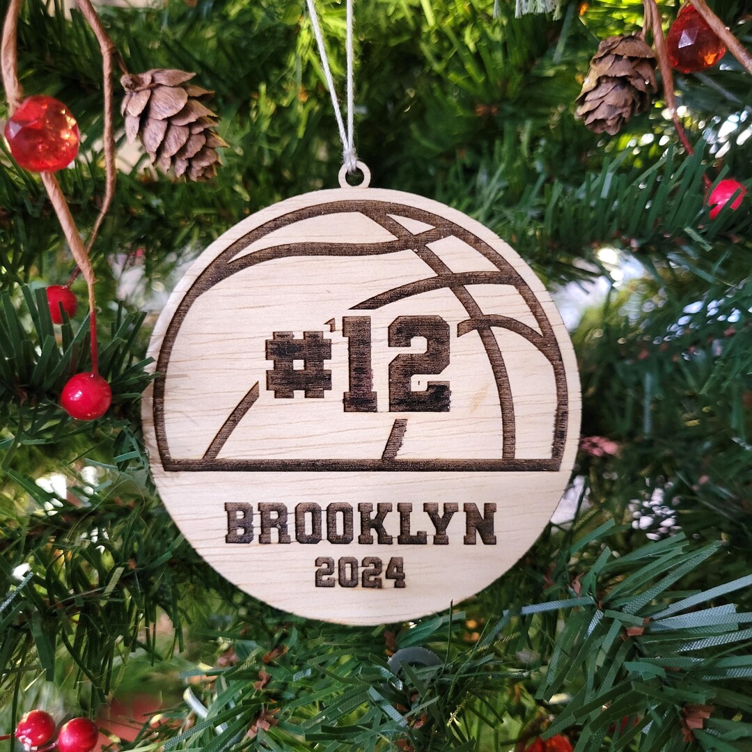 Personalized Basketball Christmas Ornament - Custom Ornament for ...