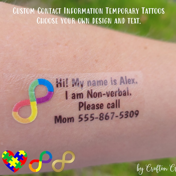 Infinity Temporary Tattoo - Etsy