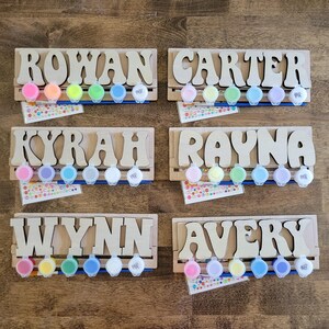 Paint Your Own Name Kit - Personalized Gift Kids, Custom Birthday Gift ...