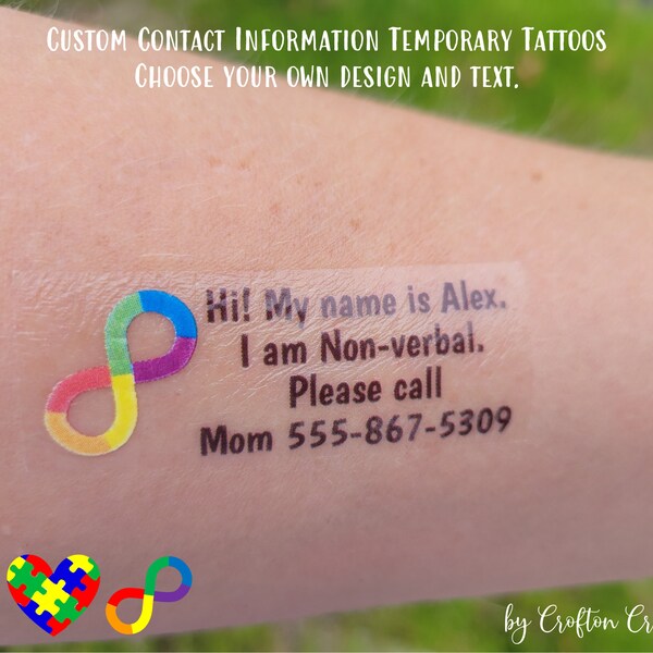Phone Number Tattoo - Etsy
