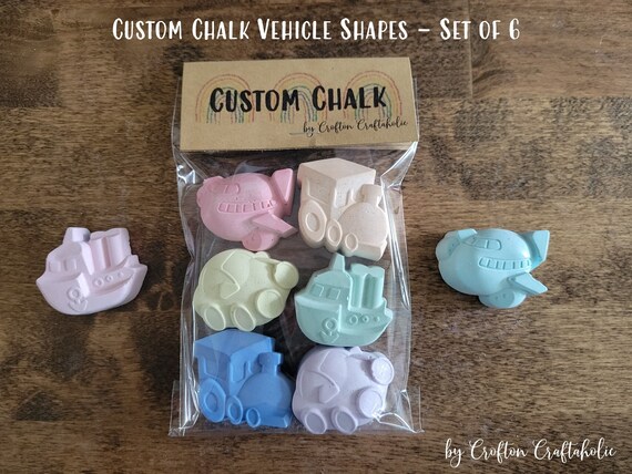 Vehicle Chalk Sets Assorted Shapes & Colors Custom Gift | Etsy