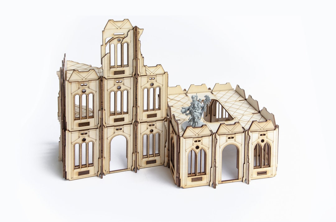 Modular Gothic Block House Set 2 Wargaming Terrain 28mm Warhammer 40k ...