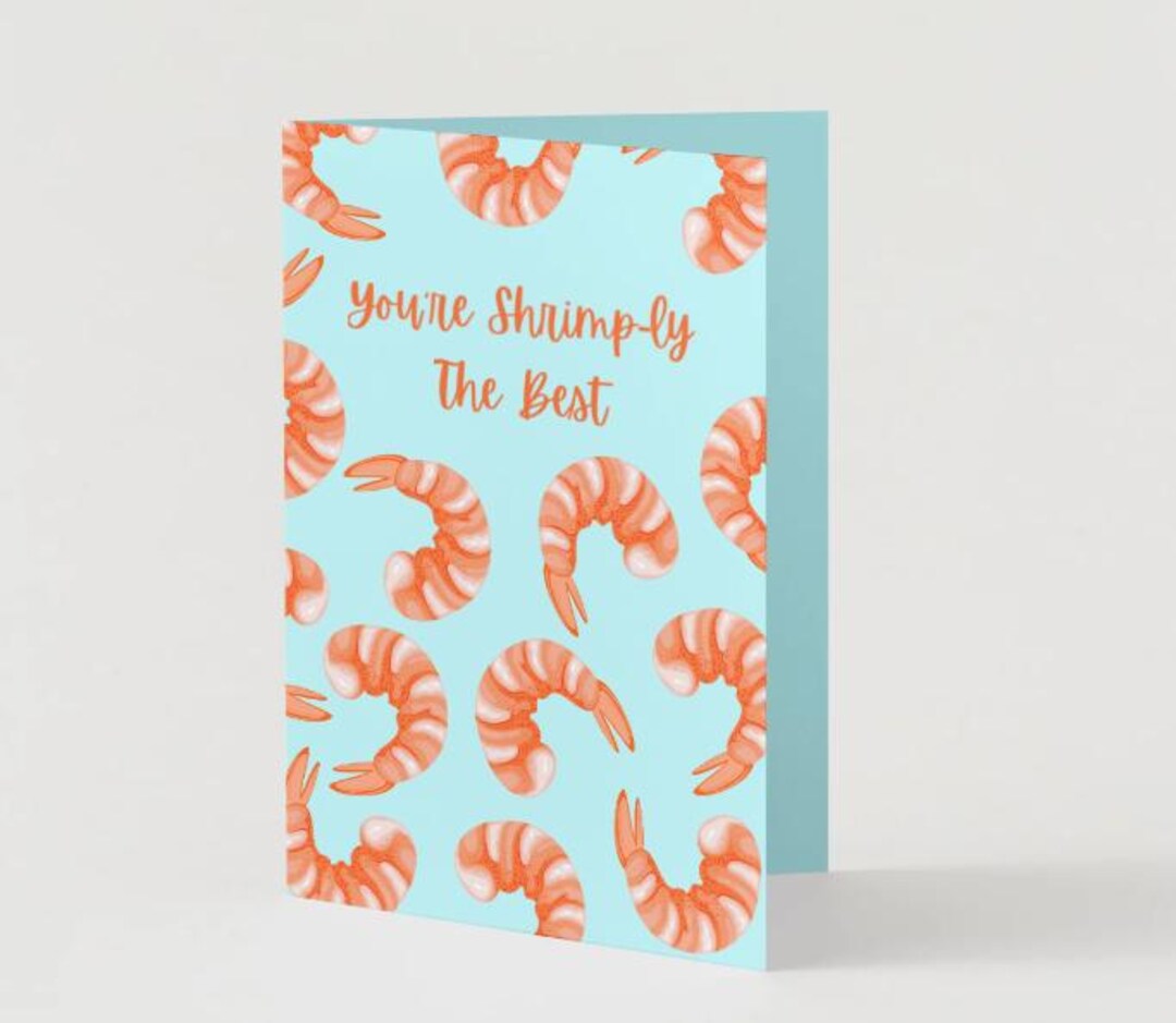 You're Shrimply the Best Card - Etsy