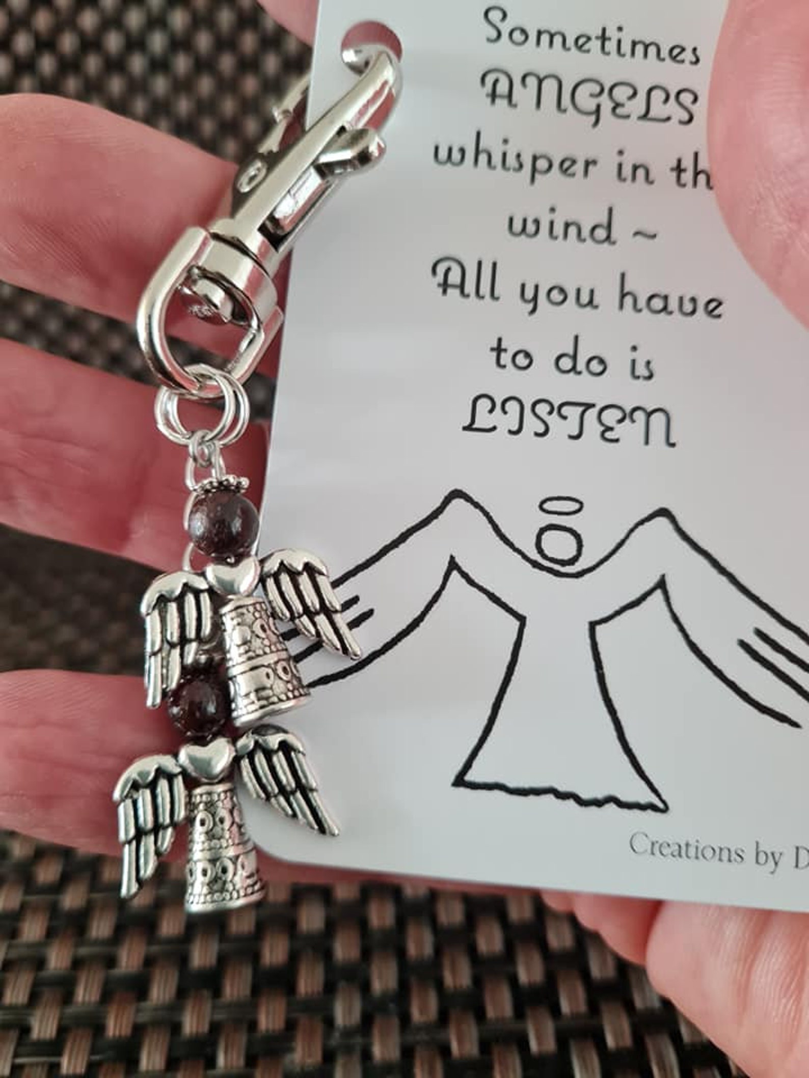 Guardian Angel Key Chain Angel Pull Angel Gift - Etsy Sweden