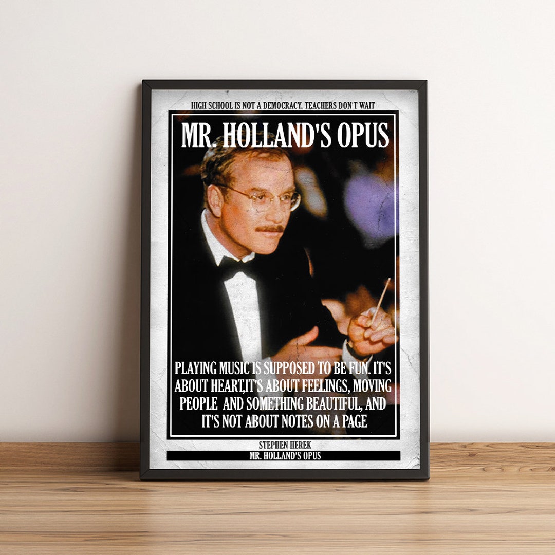 Mr. Holland's Opus Cult Film Poster Vintage Retro Art - Etsy