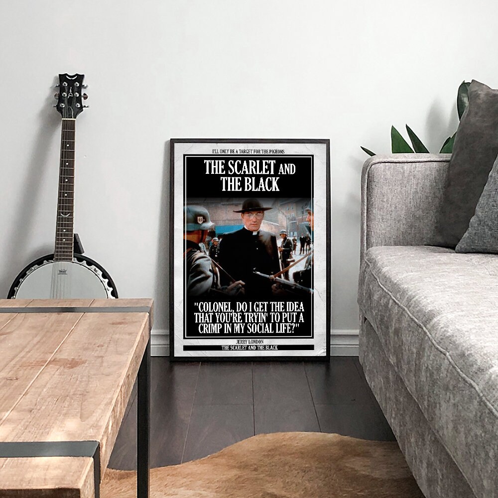 The Scarlet and the Black | Cult Film Poster | Classic Movie Posters ...