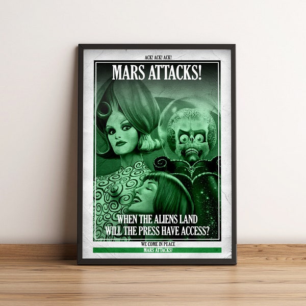 Mars Attacks - Etsy