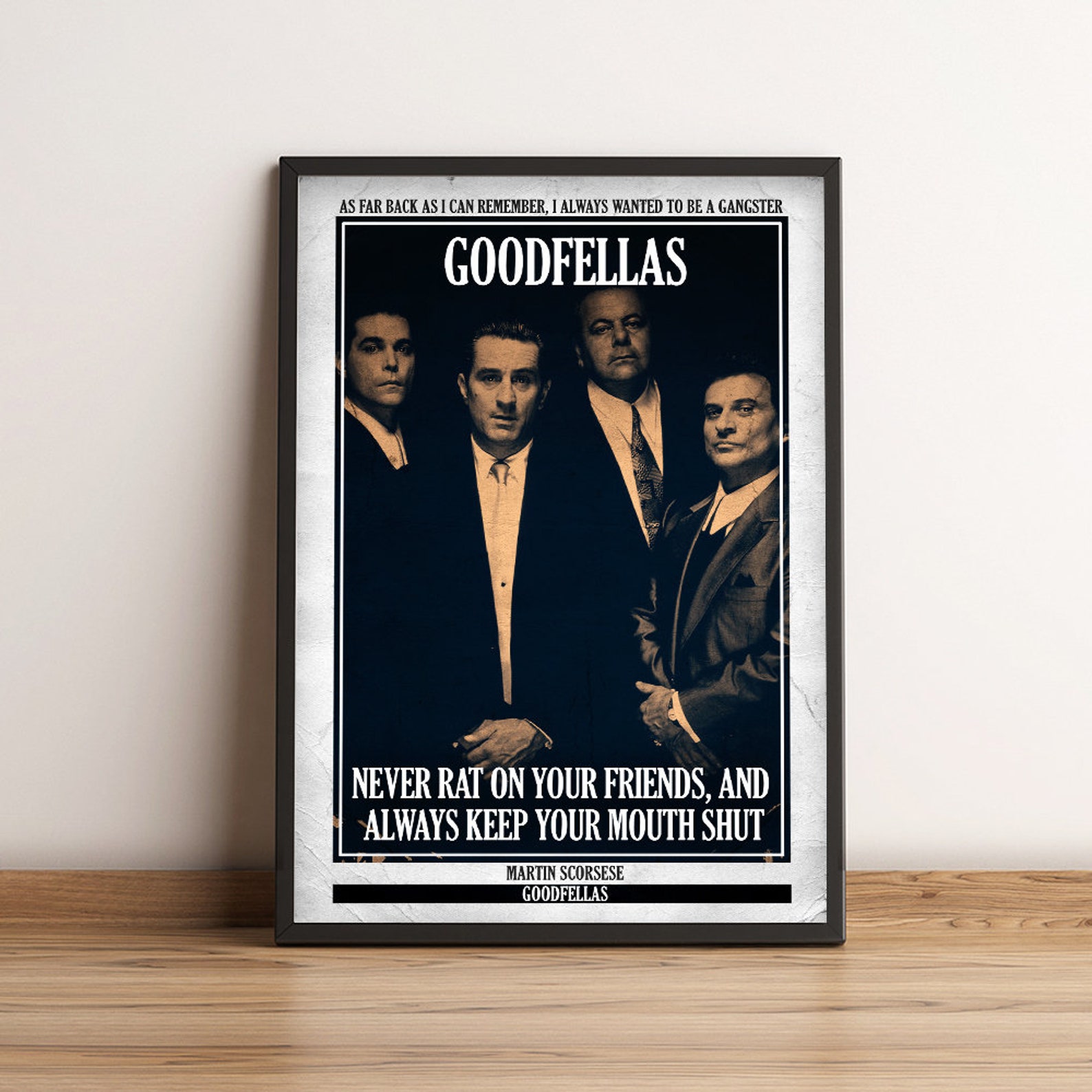 Goodfellas Affiche de film culte vintage Retro Art Print Affiches de ...