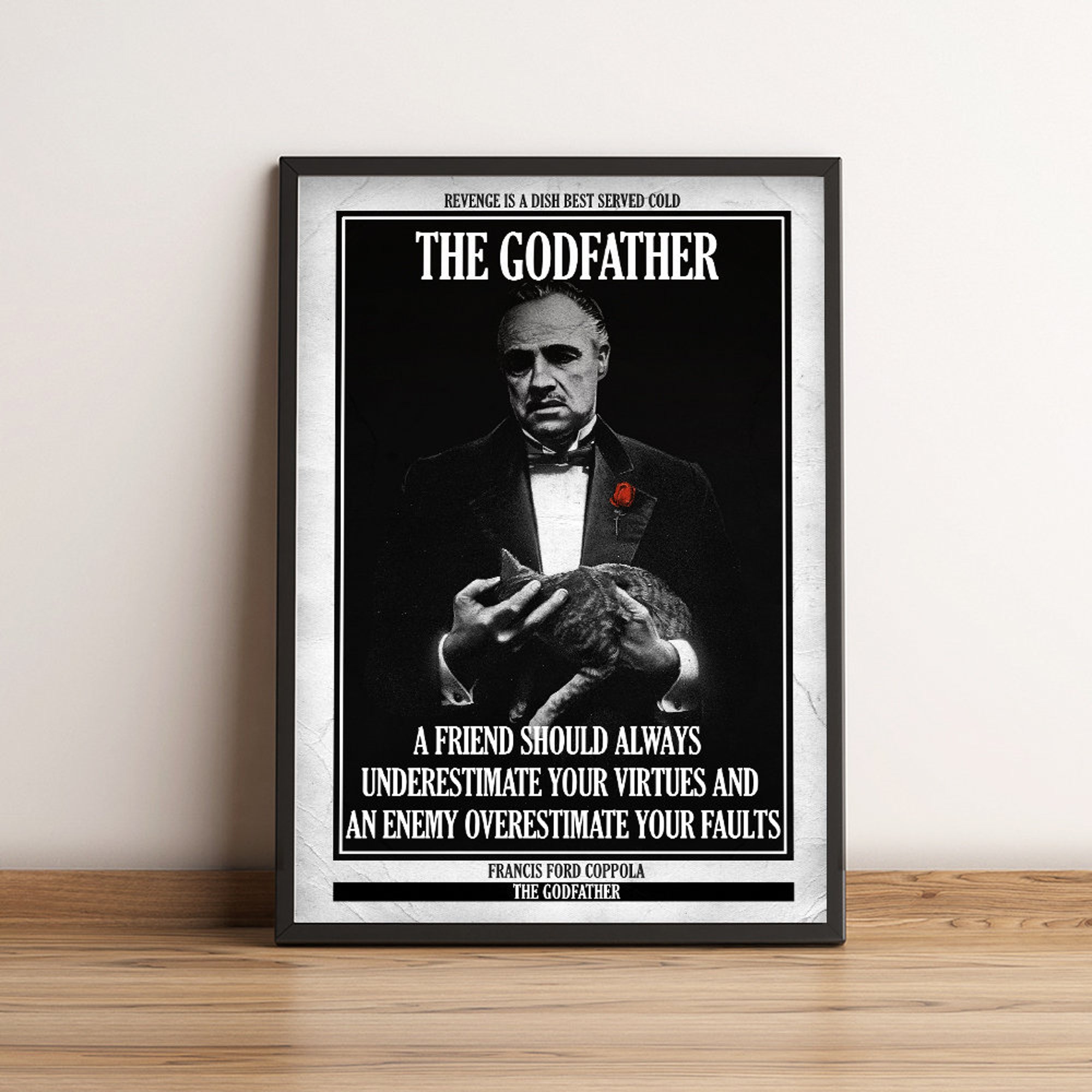 Printblur The Godfather | Cult Film Poster | Vintage Retro Art Print ...